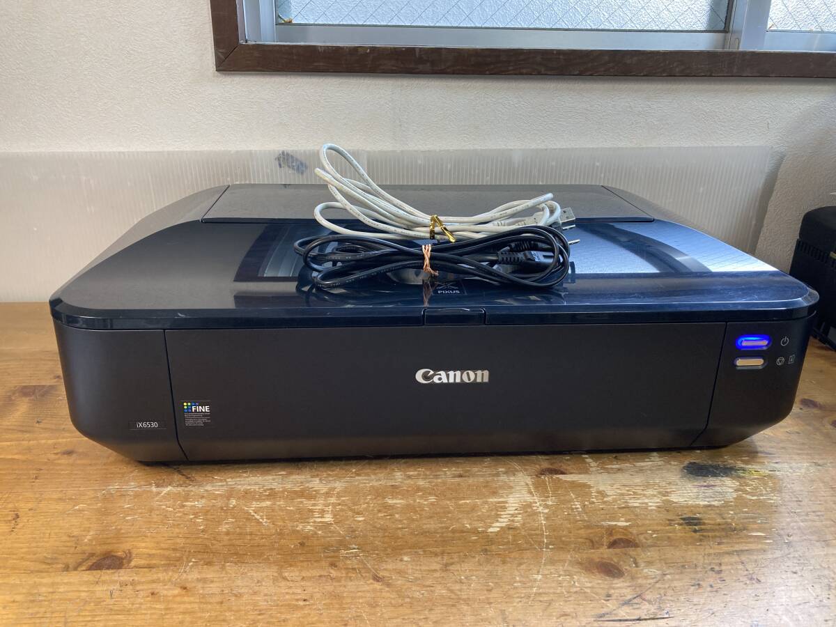 【目立った傷や汚れなし】CANON キャノン A3 インクジェット プリンター iX6530 22516ym 純正インク付 目詰まりなしの落札 ...