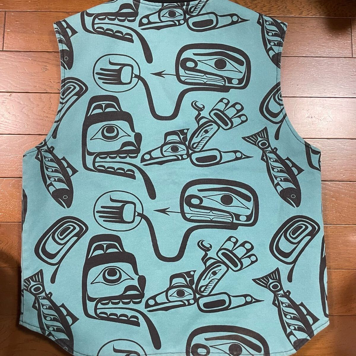 【目立った傷や汚れなし】極美中古 supreme Haida Work Vest ベスト L TEAL NORTH TNF JORDAN ...