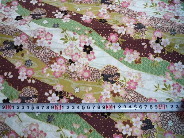 【未使用】100*97★茶色など・金・花・和柄の・ハギレ・生地・布★0525-80の落札情報詳細 - Yahoo!オークション落札価格検索 オークフリー