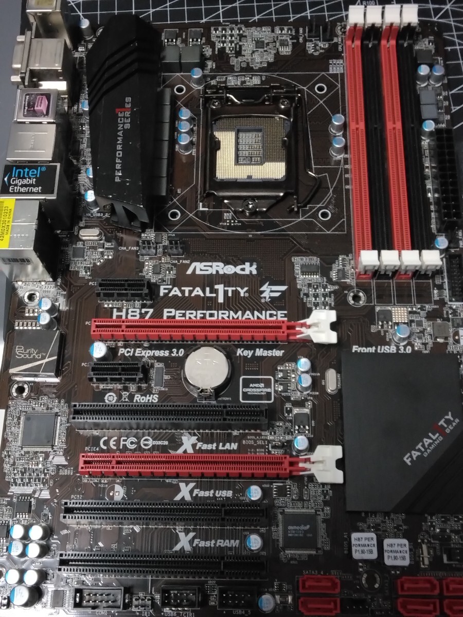 【目立った傷や汚れなし】ASRock★H87 PERFORMANCE マザーボード★LGA1150★H87 チップセット★ATX Intel ...
