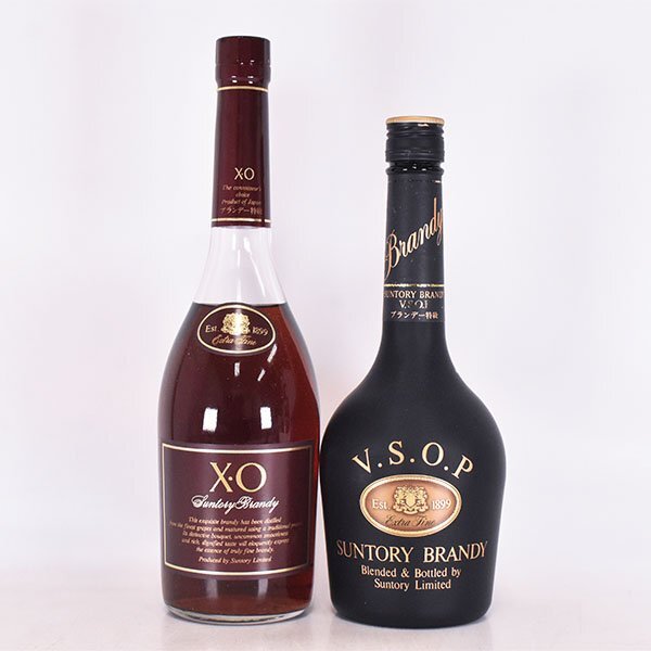 【やや傷や汚れあり】大阪府内発送限定★2本セット★サントリー XO スリムボトル/VSOP フロスティボトル ＊箱付 ※ 660/720ml ブランデー SUNTORY C09S213の落札 ...
