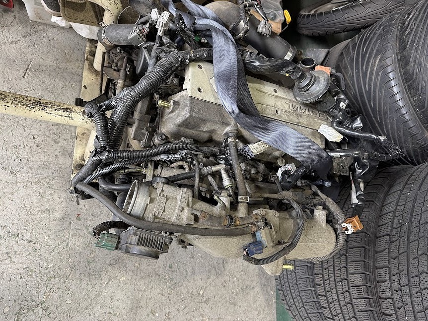 【傷や汚れあり】250325 エクストレイル PNT30 GT SR20VET ターボ エンジン 実働 シルビア 180SX SR20VE SR20 ブルーバード プリメーラ パルサー [K ...