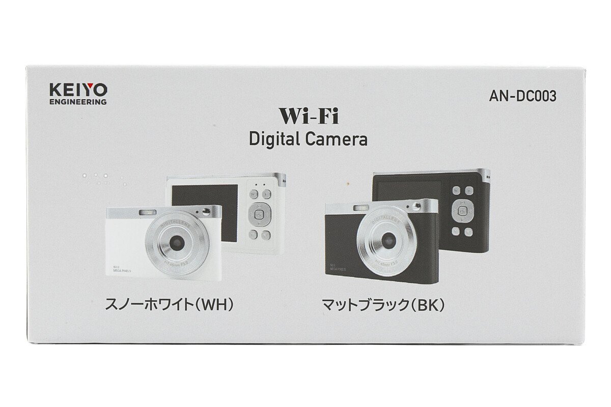 【未使用】【未開封】KEIYO 慶洋エンジニアリング AN-DC003(BK) Wi-Fi デジタルカメラ 7.45mm F3.0 約800万画素 オートフォーカス ブラック #38964の ...
