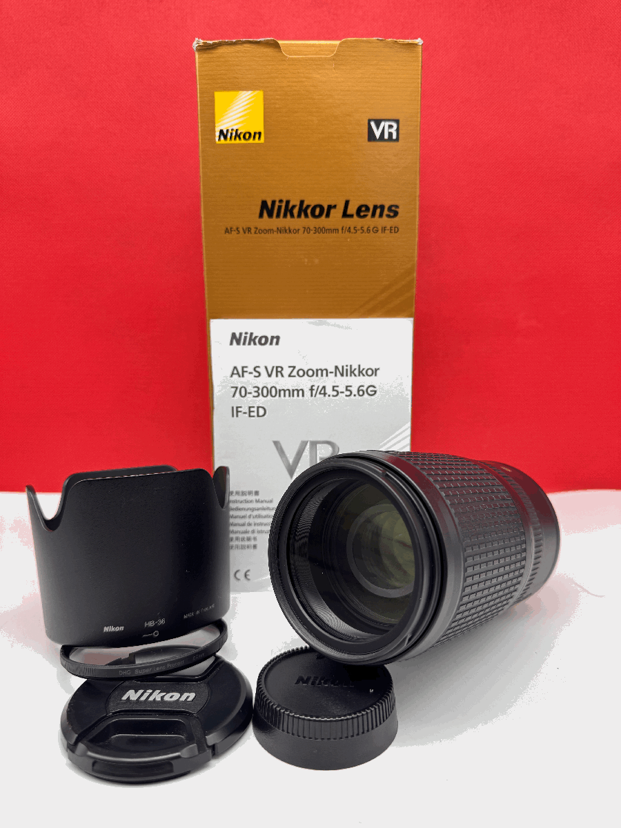 【やや傷や汚れあり】 29 Nikon AF-S VR Zoom-Nikkor 70-300mm F4.5-5.6G IF-ED カメラ ...