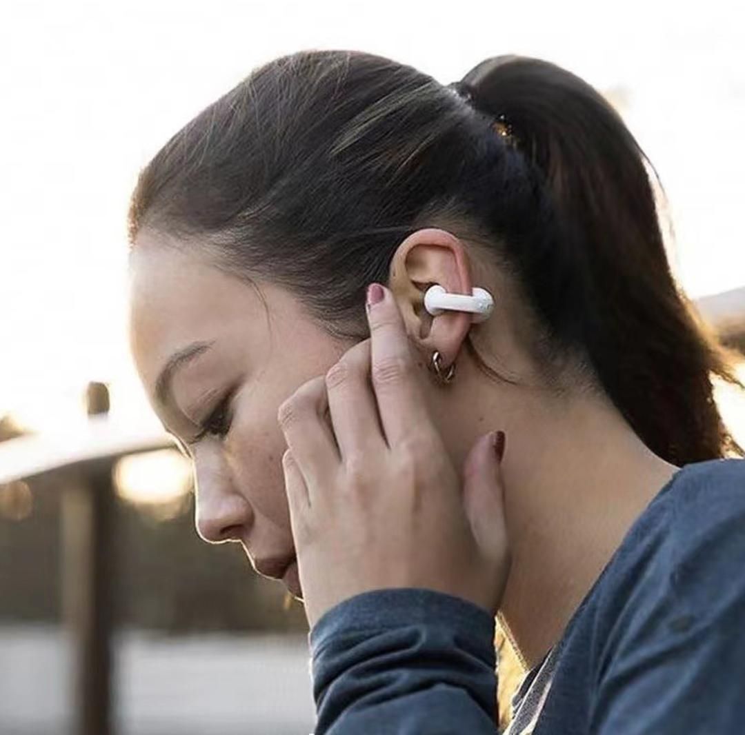 【未使用】骨伝導 イヤホン ワイヤレスイヤホン イヤーカフ スポーツ 通勤通学 ベージュの落札情報詳細 - Yahoo!オークション落札価格検索 オークフリー