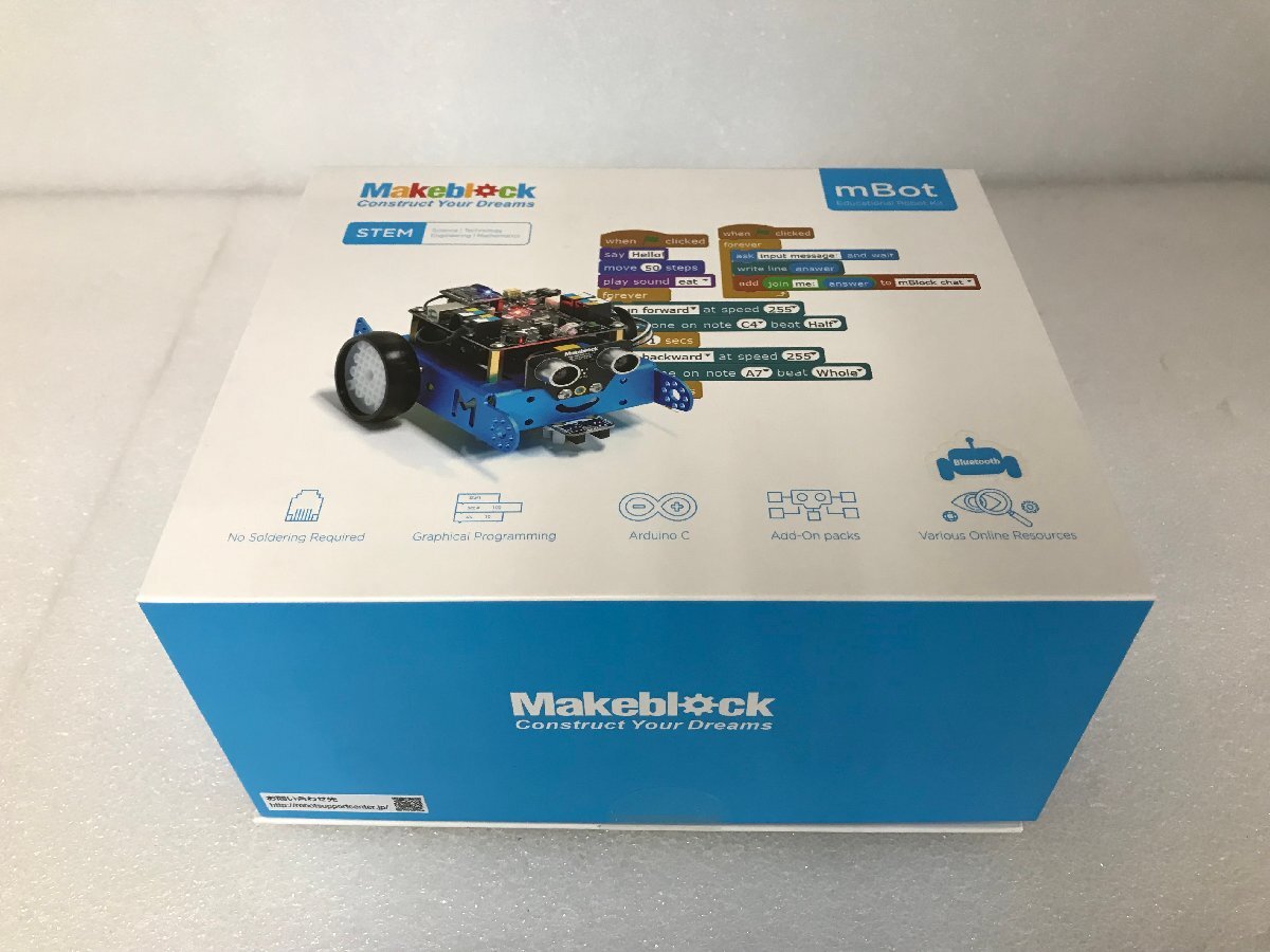 【やや傷や汚れあり】[家電] 中古 Makeblock mBot V1.1-Blue Bluetooth Version プログラミング学習向け入門ロボット + 中古 Bluetooth ...