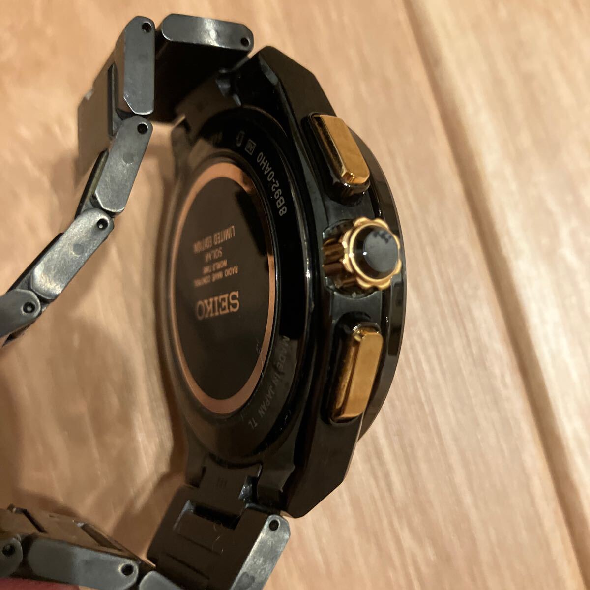 【目立った傷や汚れなし】世界限定800本 レア 美品 SEIKO BRIGHTZ フライトエキスパート 腕時計 電波ソーラー 動作確認済み ...