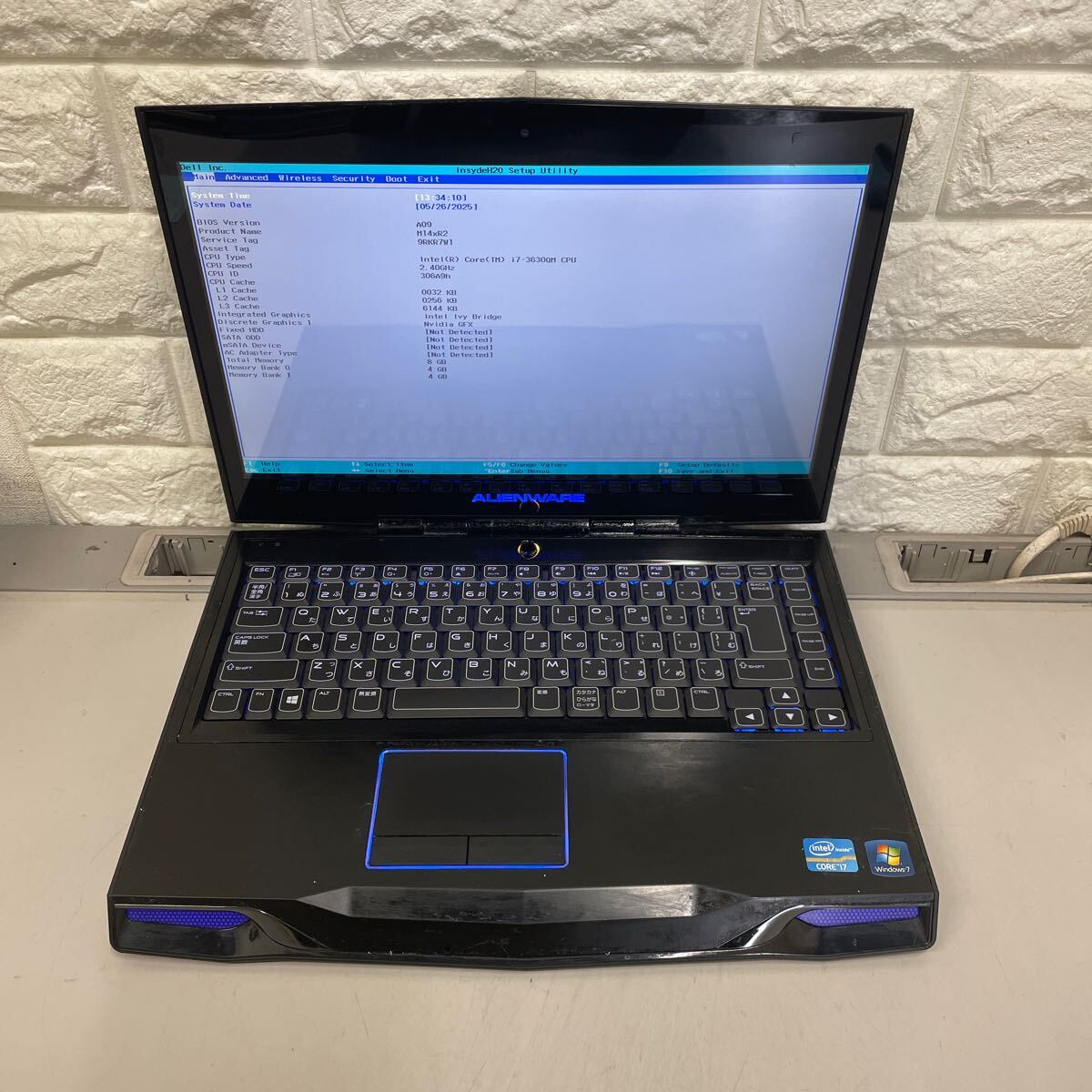 【傷や汚れあり】ハ20 ALIENWARE M14xR2 P18G . Core i7 3630QM メモリ8GBの落札情報詳細 ...