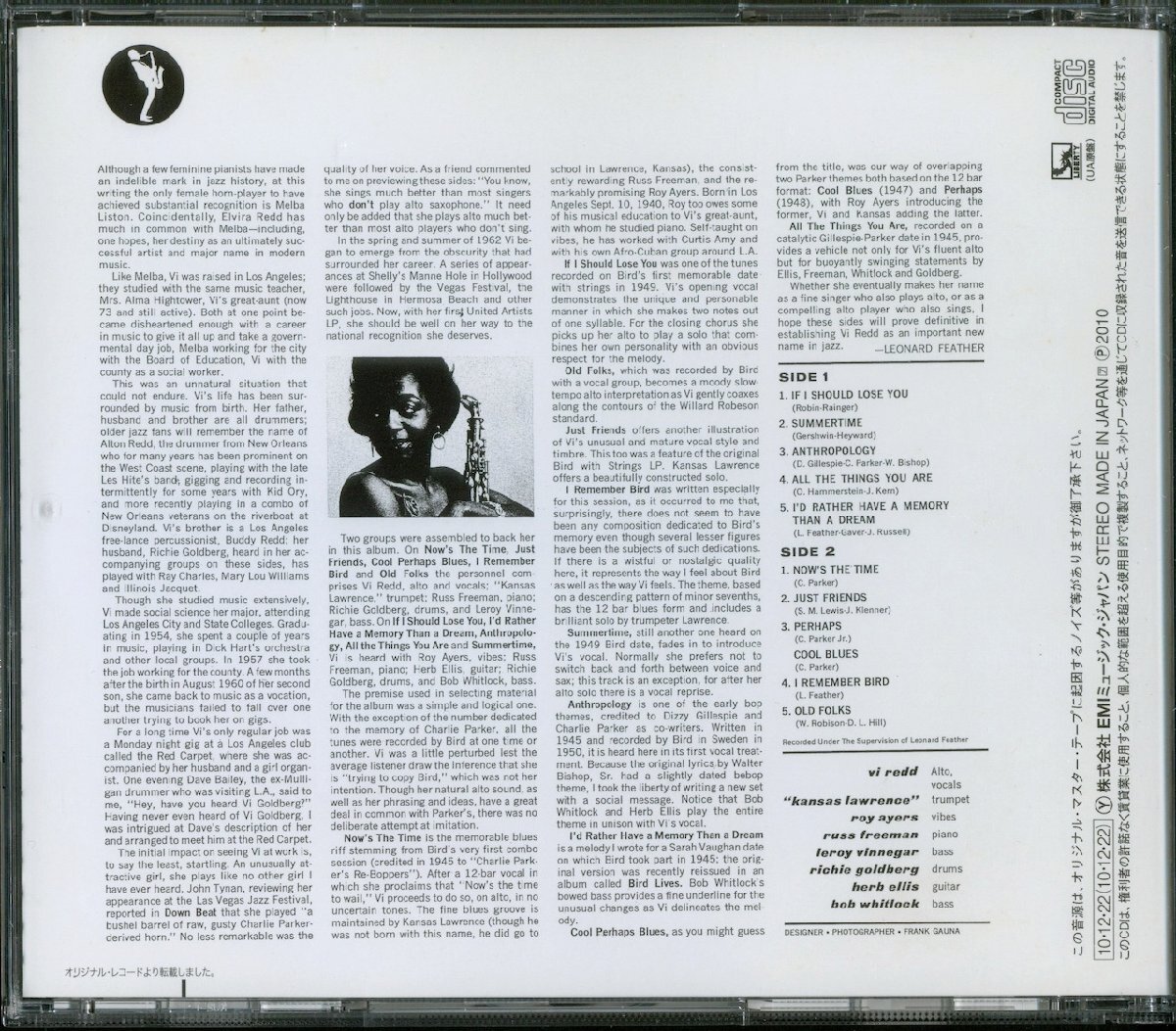 【やや傷や汚れあり】CD / VI REDD / BIRD CALL / ヴィ・レッド / 国内盤 LIBERTY TOCJ-50078 ...