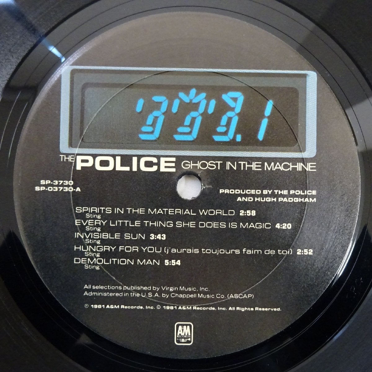 【やや傷や汚れあり】10062084;【US盤】The Police / Ghost In The Machineの落札情報詳細 ...