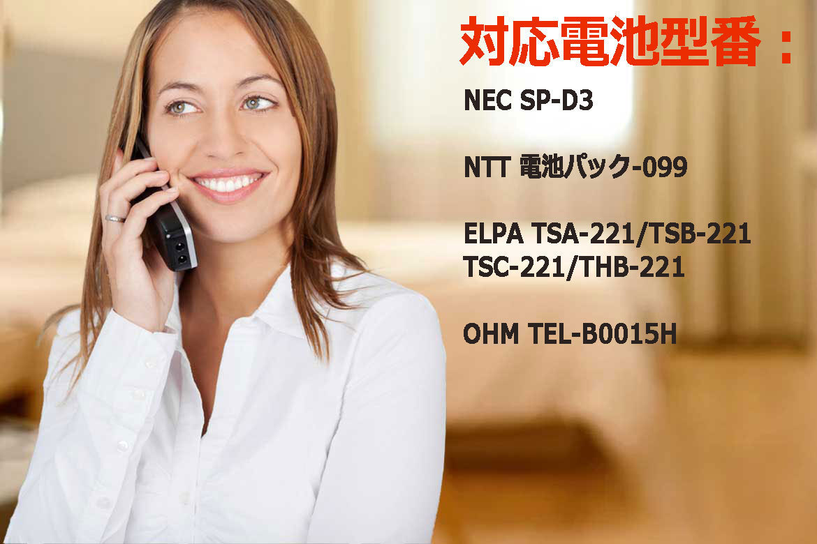 【未使用】BT15 NEC SP-D3 NTT CTデンチパック-099 電池パック-099 対応互換充電池 コードレス電話子機用互換充電池 子機用バッテリーの落札情報詳細 - Yahoo ...