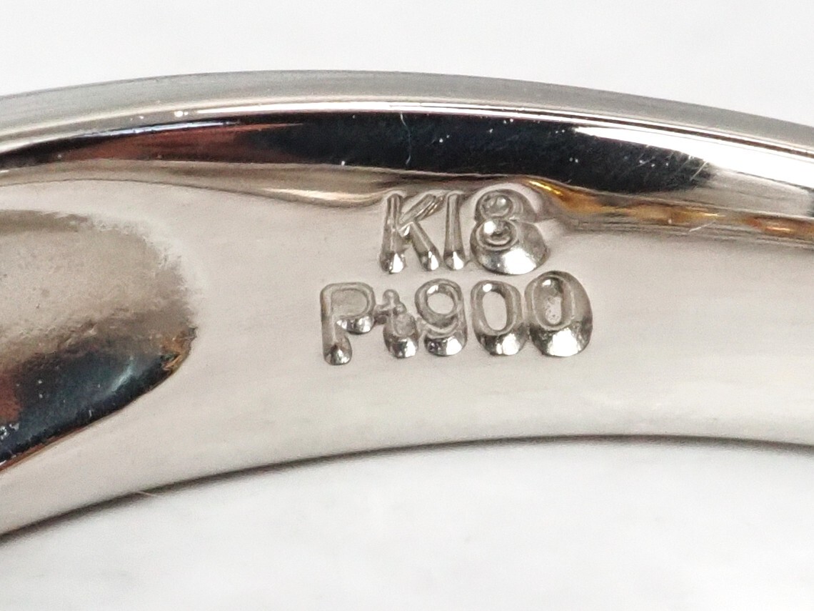 【目立った傷や汚れなし】【6842T】Pt900/K18 天然ダイヤモンド 5P/1.022ct/5.6g/リング 指輪 ♯12の落札情報詳細 - Yahoo!オークション落札価格検索 オークフリー