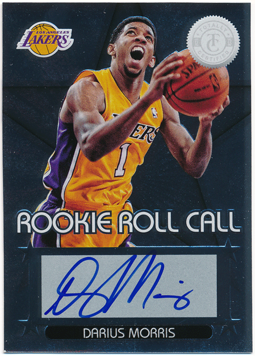 【目立った傷や汚れなし】Darius Morris NBA 2012-13 Panini Totally Certified RC ...