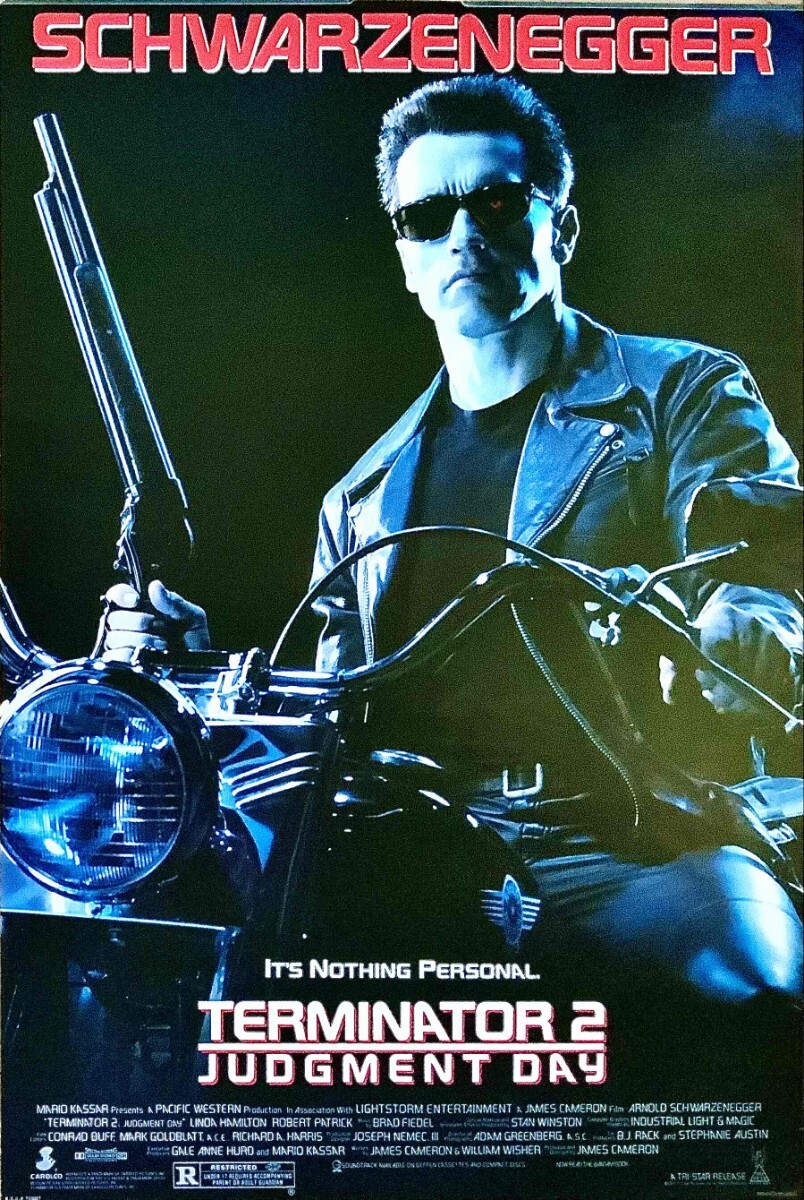 【中古】cb12100『ターミネーター』木村知生イラスト大判チラシ ジェームズ・キャメロン アーノルド・シュワルツェネッガー マイケル・ビーン ...