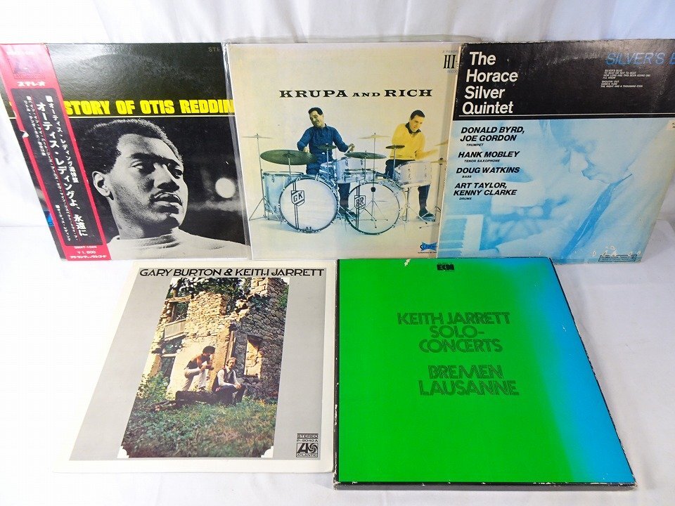 【やや傷や汚れあり】JAZZ LP 5組 Otis Redding / KRUPA and RICH / Horace Silver ...
