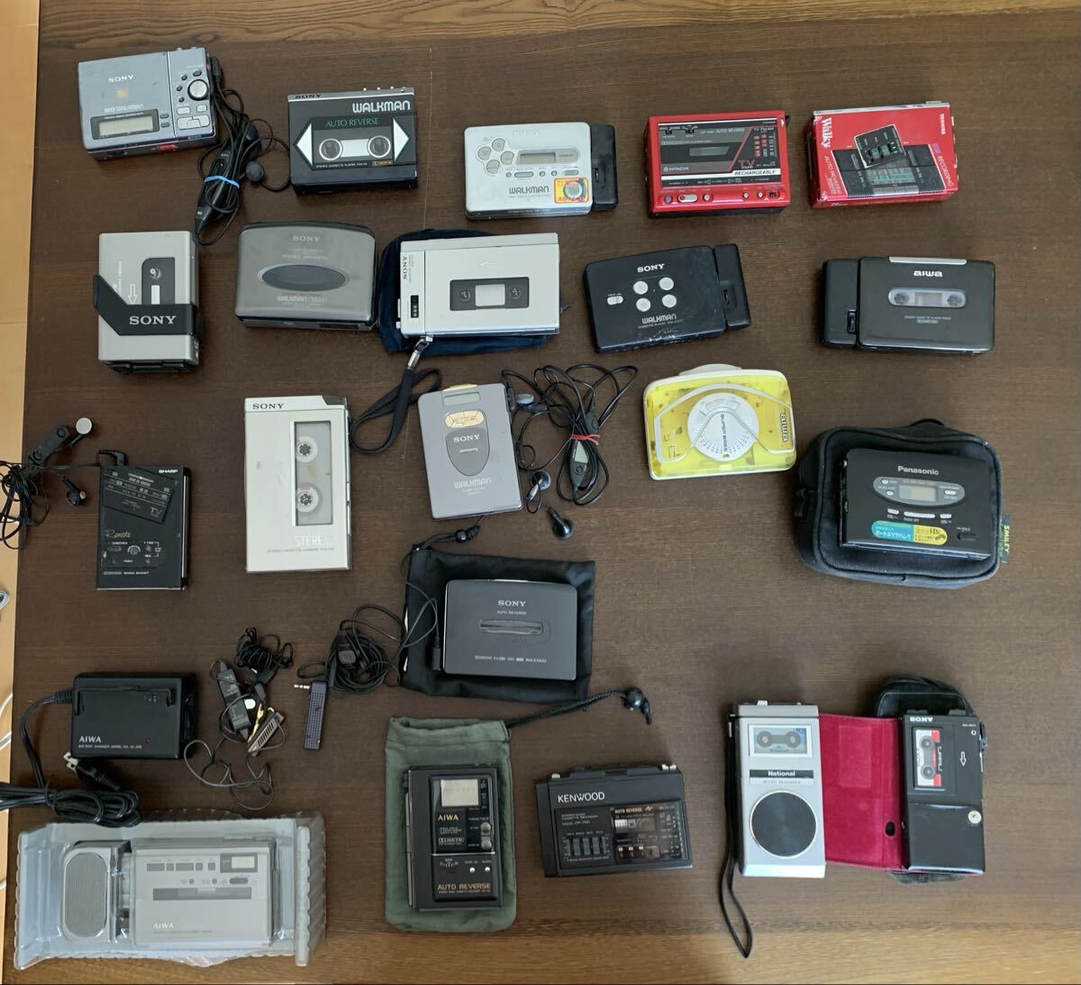 【傷や汚れあり】カセットプレーヤー まとめて 21台 WALKMAN SONY AIWA Panasonic KENWOOD SHARP CP ...