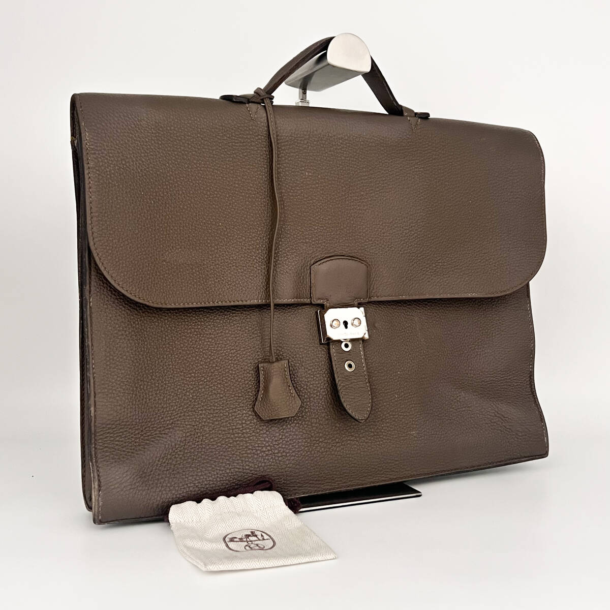 【目立った傷や汚れなし】【1円〜】 HERMES エルメス サックアデペッシュ エトゥープ ビジネスバッグ ハンドバッグ G 鍵 クロシェット 保存袋付 448の落札情報詳細 - Yahoo ...