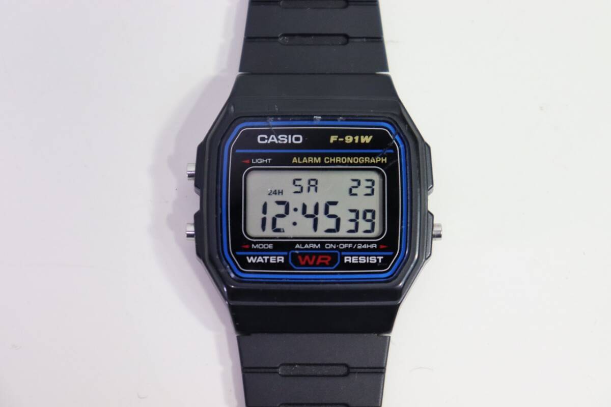 【やや傷や汚れあり】CASIO カシオ F-91W デジタル 腕時計 USED 中古 （R707の落札情報詳細 - Yahoo!オークション落札価格検索 オークフリー