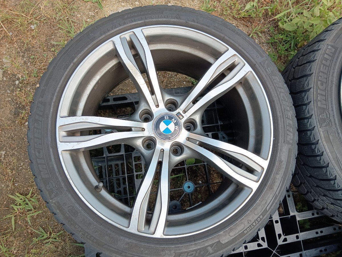 【傷や汚れあり】BMW E39 5シリーズ着用 アルミホイール 18インチ 8.5J+15/9.5J+15 PCD120 5穴 4本/タイヤ ...
