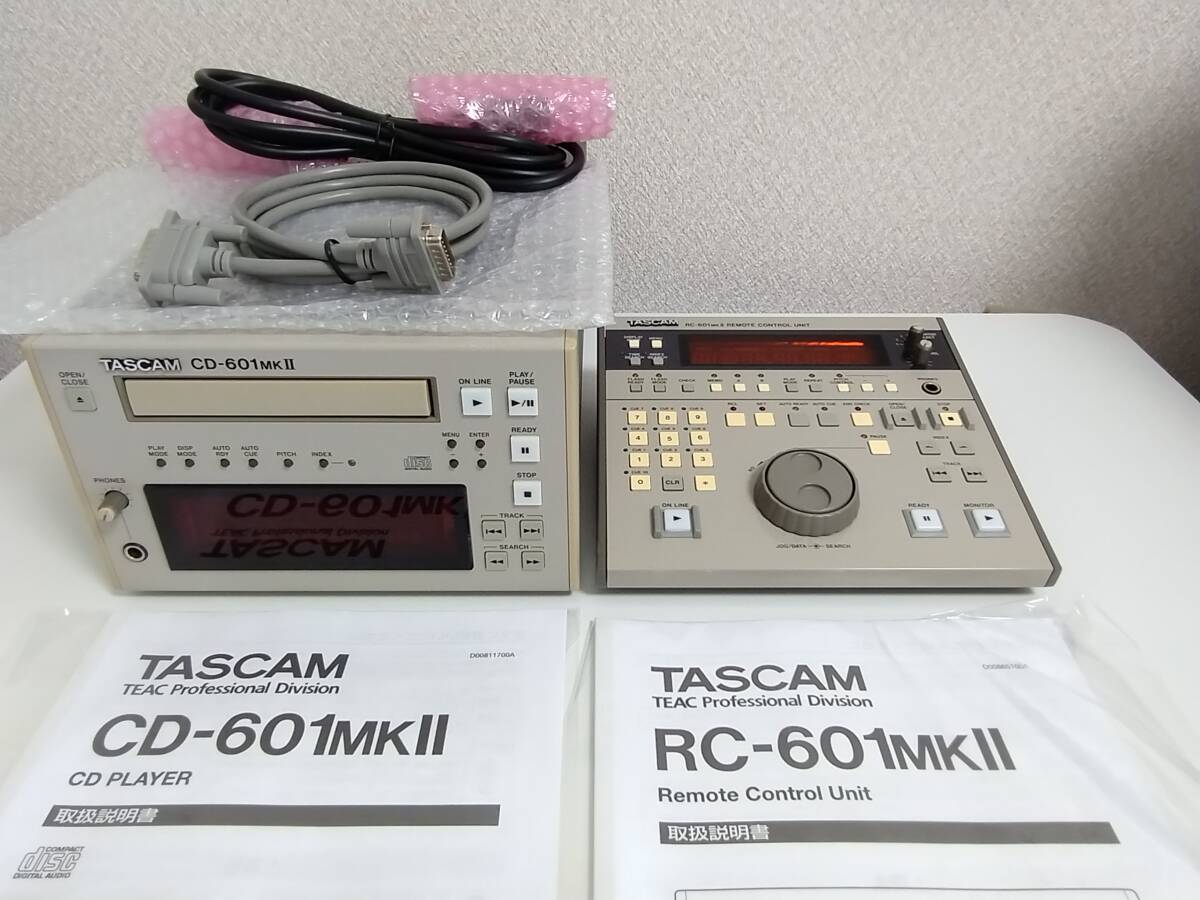 【傷や汚れあり】TASCAM CD-601MKⅡ リモートコントロールユニット（RC-601MKⅡ）付き TEAC 業務用の落札情報詳細 - Yahoo!オークション落札価格検索 オークフリー