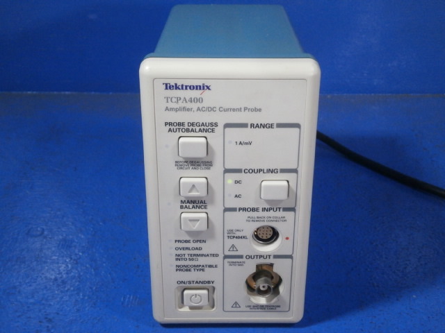 Tektronix/テクトロニクス 【増幅器 TCPA400】【AC/DC電流プローブ TCP404XL】セット Amplifier AC ...