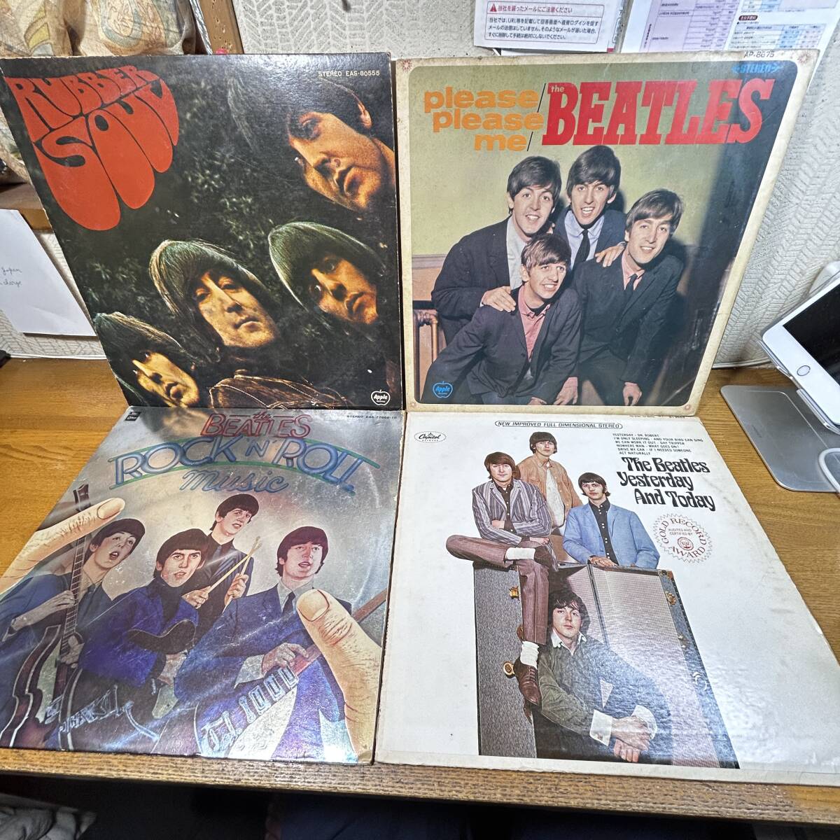 【全体的に状態が悪い】東芝EMI RECORDS Please please me ,Rubber Soul ,Capitol RECORDS ...