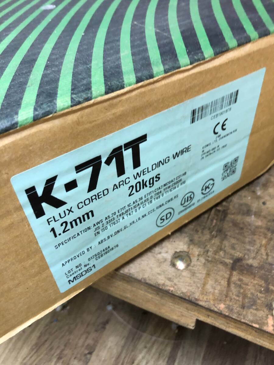 【未使用】【未使用品】KISWEL K-71T フラックス入りワイヤー 1.2 20kg / ITBL15ALN4BEの落札情報詳細 ...