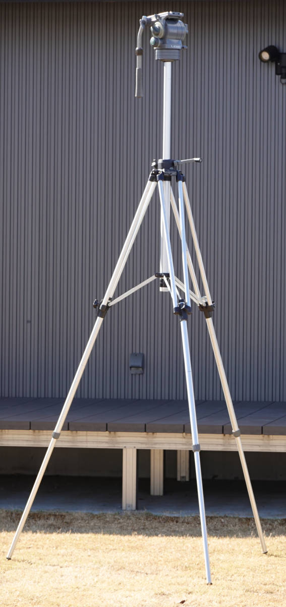 超巨大三脚 Libec H85 ENG+LPL ENEZIA 4200 ITALY リフトアップ アルミ 3段 三脚 平和精機 俯瞰 ハイアングル 固定カメラの落札情報詳細 - Yahoo ...