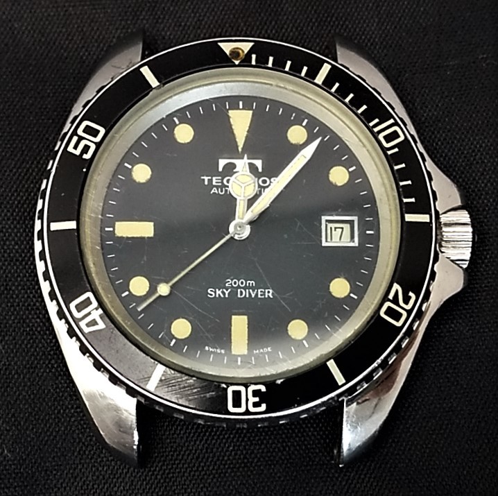 TECHNOS SKYDIVER Automatic 200m 自動巻き 623-0052 可動品 本体のみ / テクノス スカイダイバー 腕時計 ヴィンテージ 希少の落札情報詳細 ...