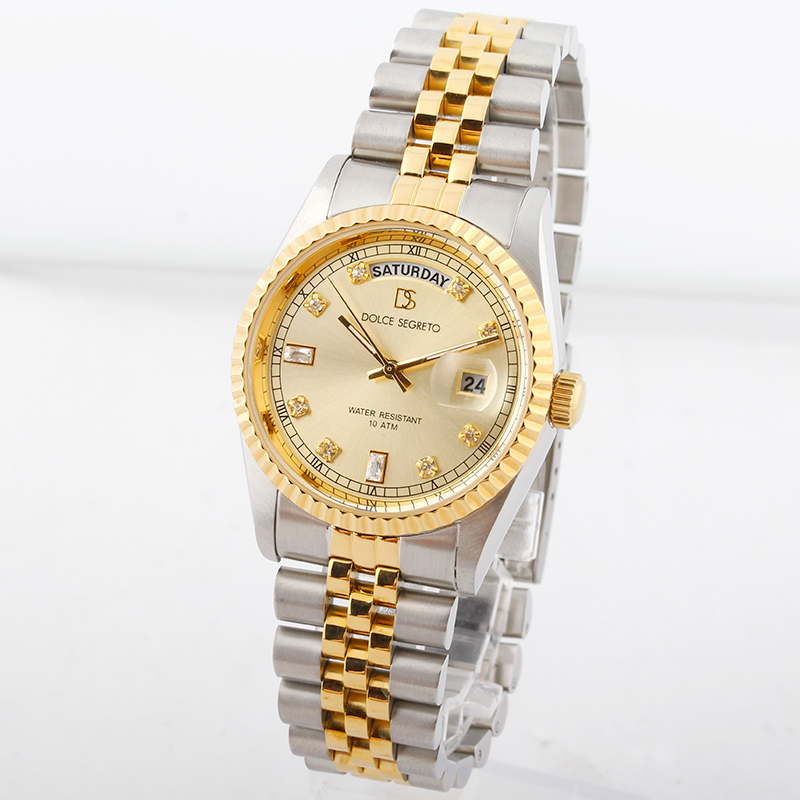 【新品】【展示未使用品】ドルチェ・セグレート DOLCE SEGRETO OP100 ステンレス クォーツ 10気圧防水 腕時計(N01057 ...