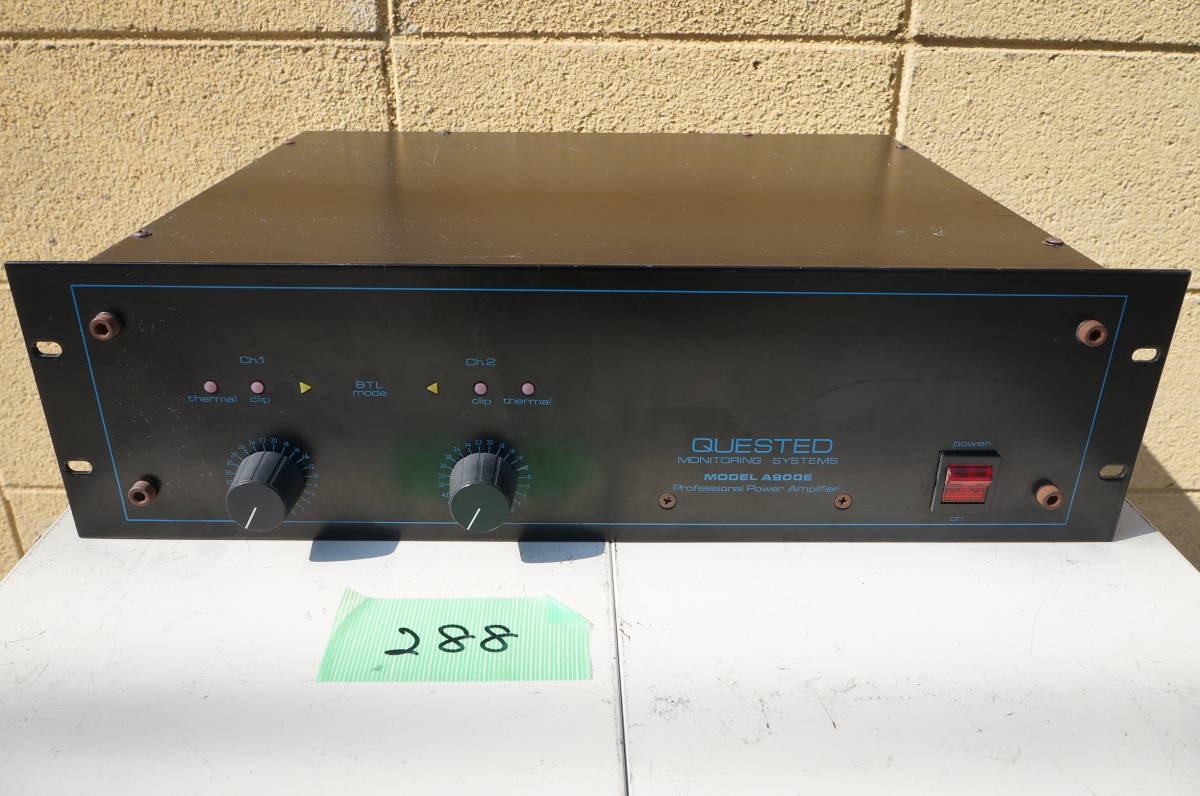 【N288】QUESTED Model A900E パワーアンプ 音でました Professional Power Amplifierの落札 ...