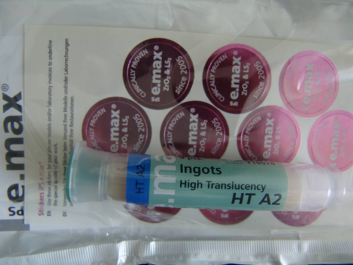 【新品】 技工材料 IPS e.maxIngots イーマックス プレス インゴット HTA2 Ivoclar Vivadent Ingots イボクラ オールセラミックス の落札情報詳細 ...