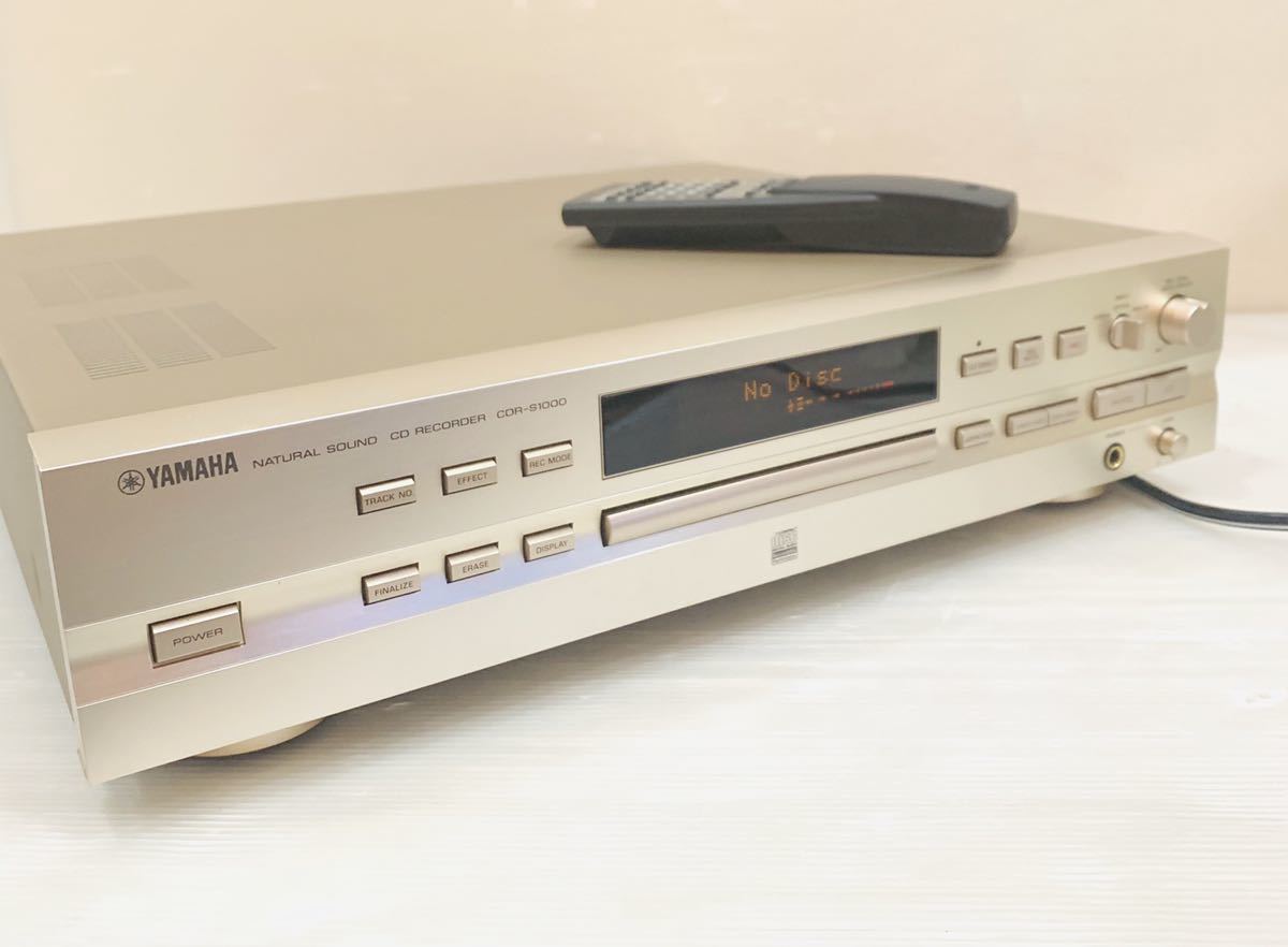 y6 必見! YAMAHA ヤマハ CDR-S1000 CDレコーダー リモコンあり 通電確認 トレイ開閉確認済み 中古 買取品 CD ...
