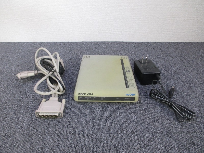★interCOM インターコム 56000bps FAX/DATAモデム IM56K +S24★中古現状渡し★通電確認済★の落札情報詳細 - ヤフオク落札価格検索 オークフリー