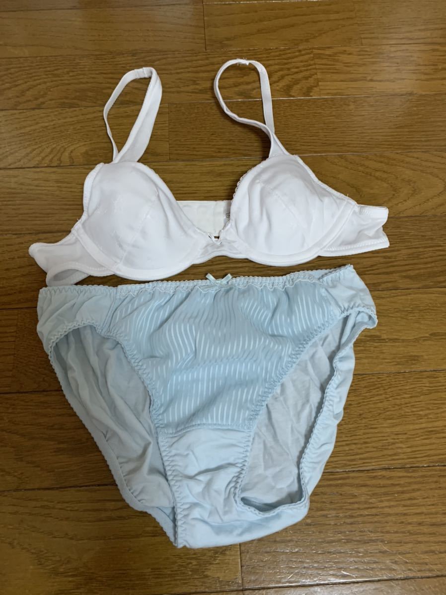 【新品】ジュニア ファーストブラセット WACOAL Pulili A75・M程度 ワイヤーブラ ハート＆クローバー 水色 中学生向け ECO ブラ&ショーツセットの落札情報詳細 ...