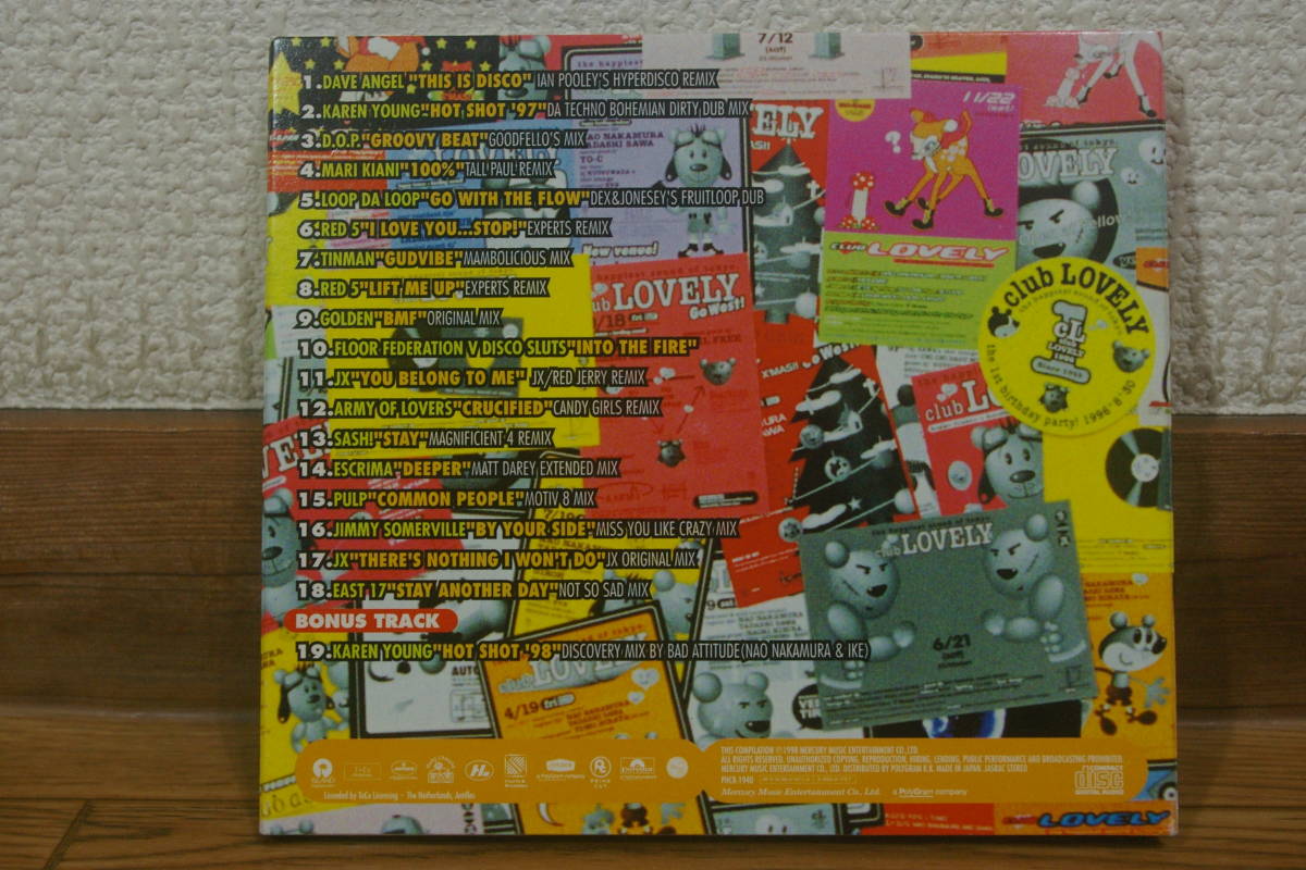 SPIN Anniversary CLUB LOVELY Happy Classics compiled & dj mixed by SAWA + remix by NAO NAKAMURA ...