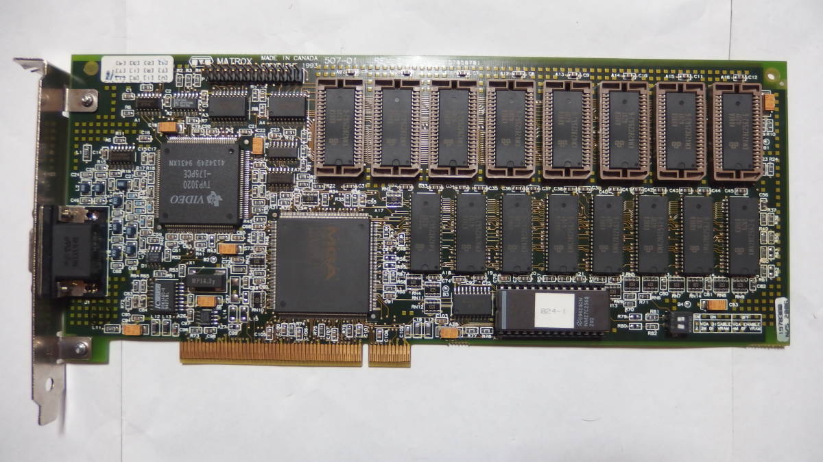 MATROX Ultima Plus SGRAM 2MB搭載と思われる PCI接続 ビデオカード MGA-PCI/2/PLUS 507-01 ...