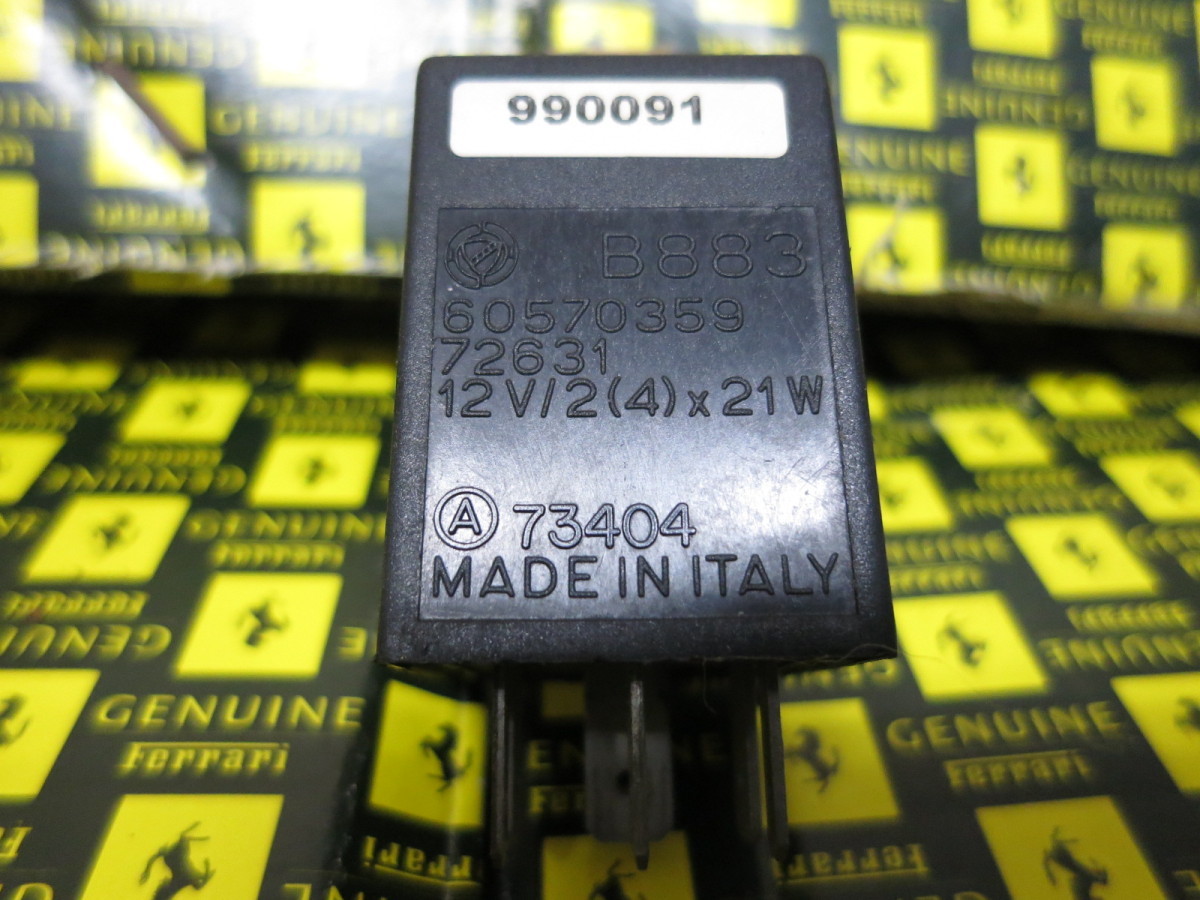 FERRARI フェラーリ F355 ウィンカーリレー B883 60570359 72631 73404 管理番号（FKM-301）の落札 ...