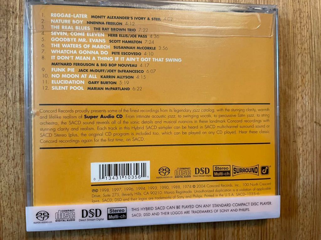 SACD V.A/ CONCORD JAZZ SAMPLER VOLUME 2の落札情報詳細 - ヤフオク落札価格情報 オークフリー