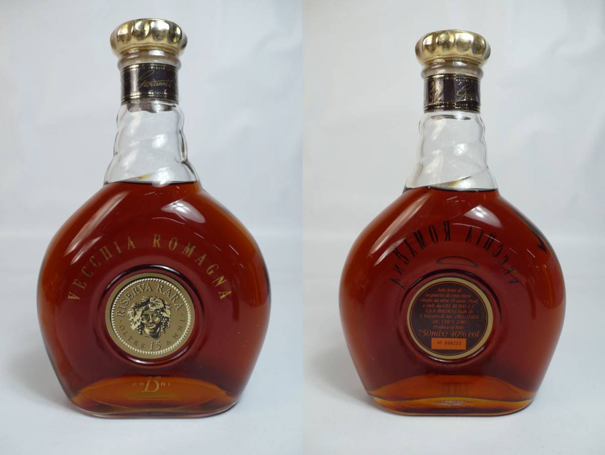 【古酒】 VECCHIA ROMAGNA ヴェッキア ロマーニャRISERVA RARA 15年 750ml 40％ 未開栓 長期保管品 中古品 JUNK品扱い 一切返品不可で！ の落札情報 ...