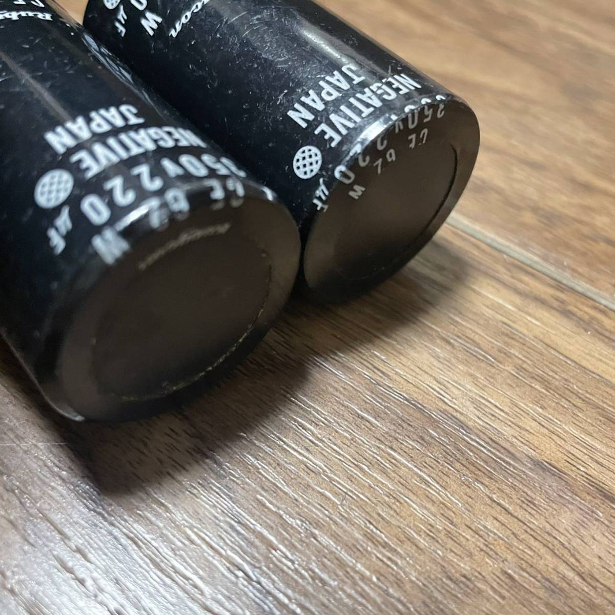 Rubycon CE 62 W 350V 220μF NEGATIVE BLACK 電解コンデンサー 2本セット ルビコン オーディオパーツの ...