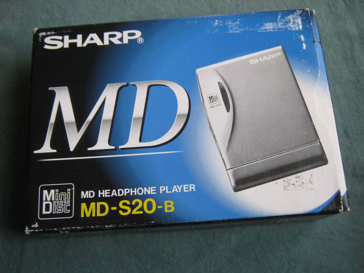 【新品】SHARP MD HEADPHONE PLAYER MD-S20-B 長期保管未使用品 の落札情報詳細| ヤフオク落札価格情報 オークフリー