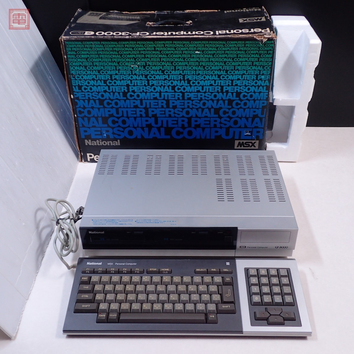 National MSX CF-3000 シルバー 本体 ナショナル 松下電器産業 箱付 通電のみ確認 パーツ取りにどうぞ【40の落札情報詳細 ...