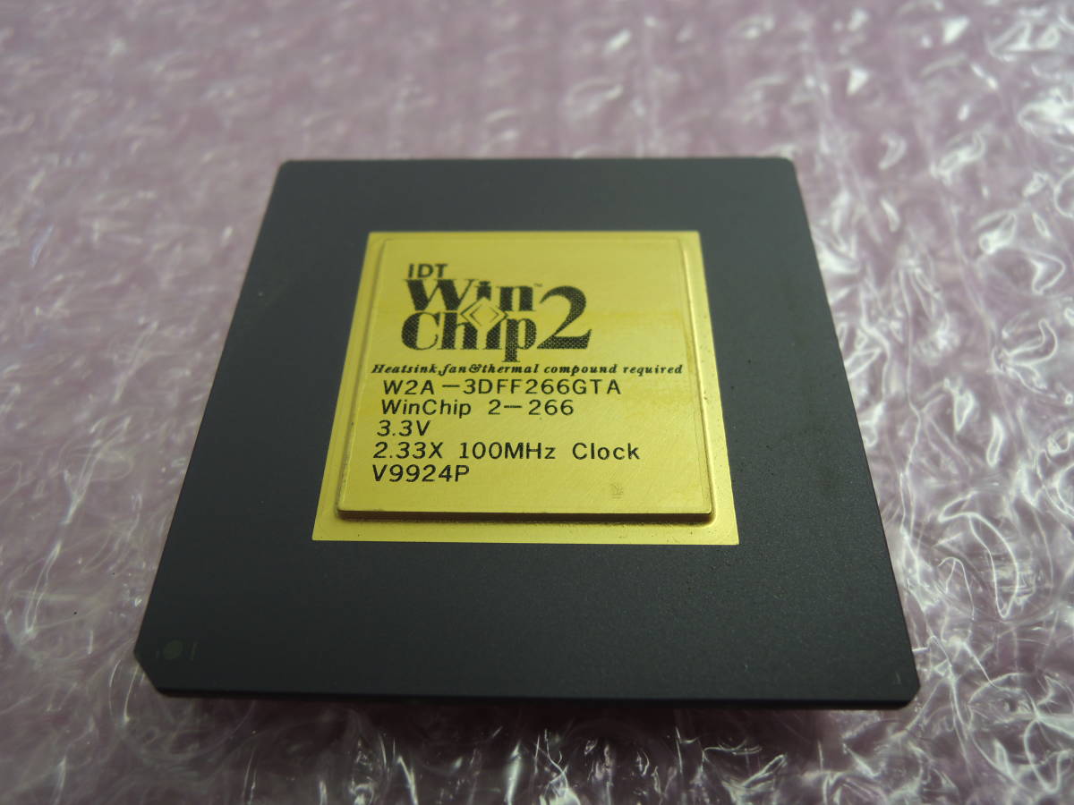 WinChip2 Rev.A PR266MHz Socket7互換 PC9821V20等に適合の落札情報詳細 - Yahoo!オークション落札 ...