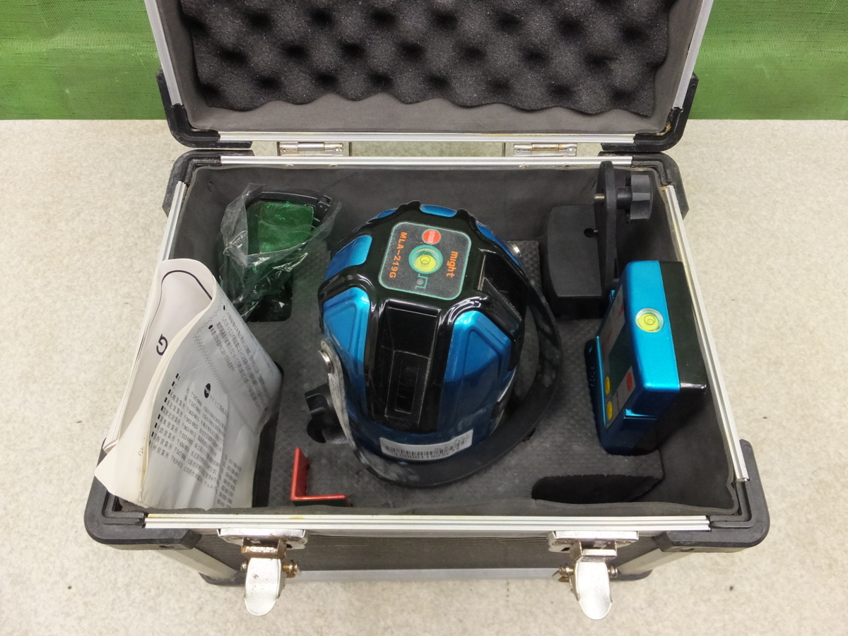 ★マイト工業 might 屋内・屋外両用 マイティライン MLA-219G レーザー墨出し器 グリーンレーザー★の落札情報詳細 - Yahoo!オークション落札価格検索 オークフリー