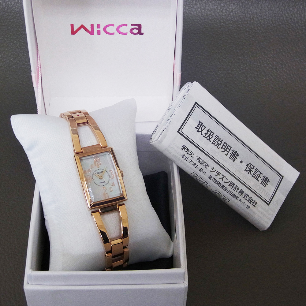 箱説保付き シチズン ウィッカ エコドライブ レディース B035-S051843 Citizen wiccaの落札情報詳細 - ヤフオク落札価格検索 オークフリー