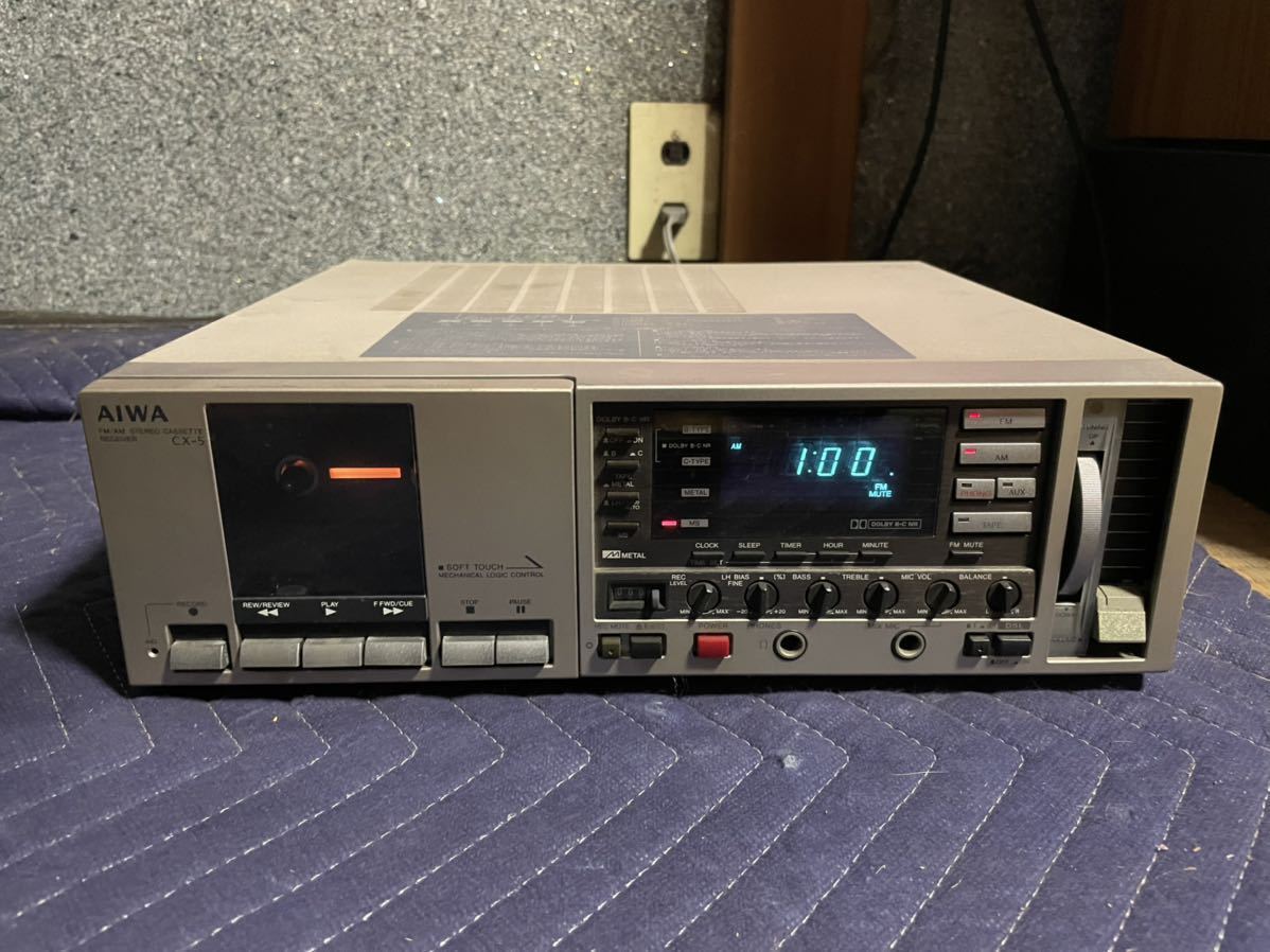 AIWA ステレオカセットレシーバー CX-5 アイワの落札情報詳細 - ヤフオク落札価格検索 オークフリー