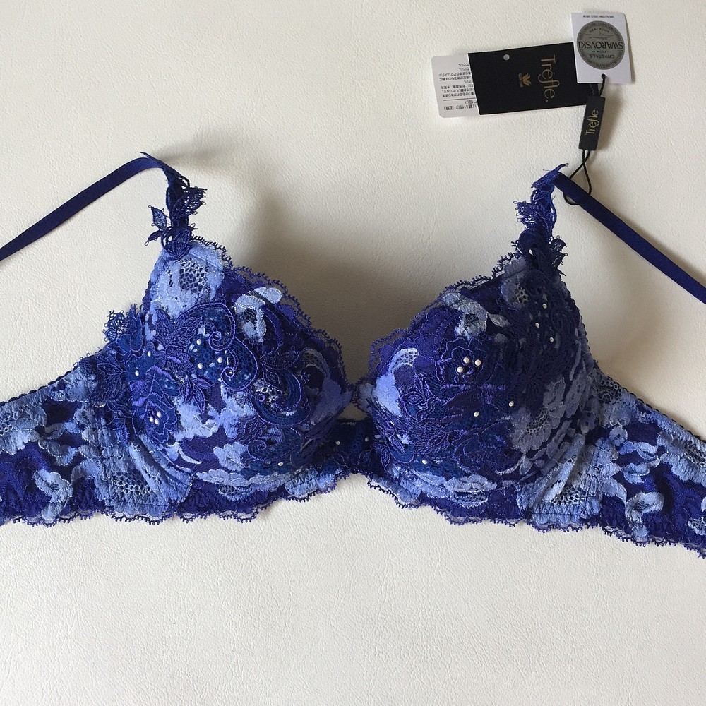 【新品】 ワコール トレフル 32G 深海 P-UPブラジャー C70 BBF432 ブルー スワロフスキー パール ビジュー 匿名配送 送料無料の落札情報詳細 - ヤフオク落札価格検索 オークフリー