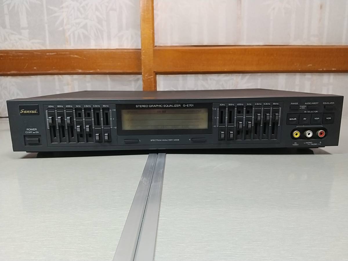 SANSUI サンスイ G-E701 グラフィックイコライザー 動作確認済・送料無料の落札情報詳細 - Yahoo!オークション落札価格検索 オークフリー