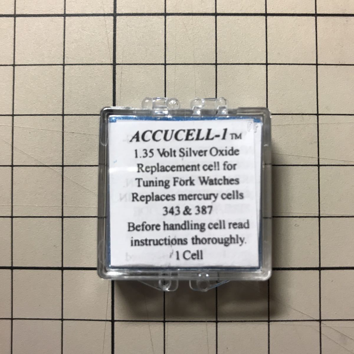 【新品】Accucell-1 アキュセル1 電池 1.35V 【音叉時計 アキュトロン ハイソニック GX 向け】の落札情報詳細 ...